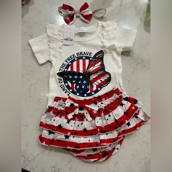 Matching Sets | Baby Girl Patriotic Matching Set | Poshmark